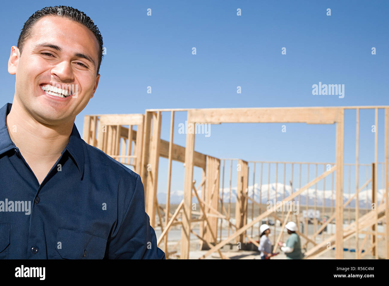 Construction workers standing foundation hi-res stock photography and ...