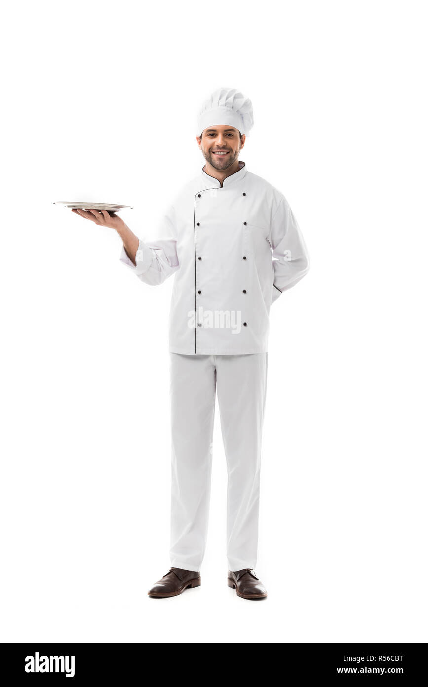 Chef holding empty plate hi-res stock photography and images - Alamy