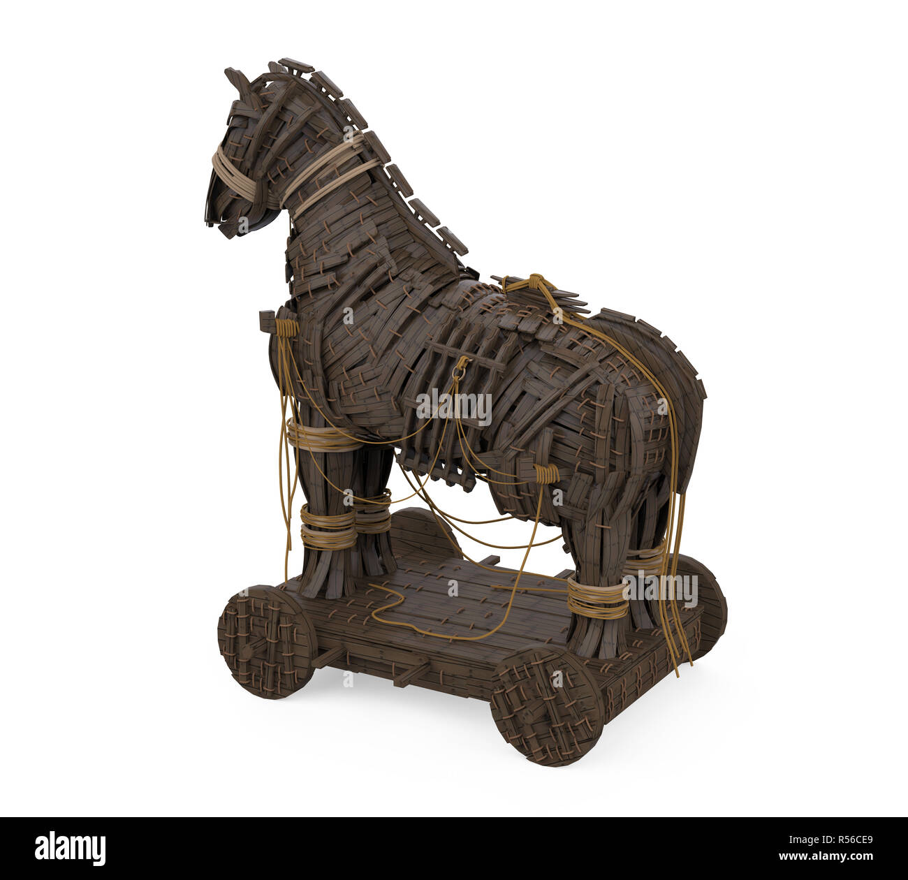 Trojan Horse Isolated Stock Photo - Alamy