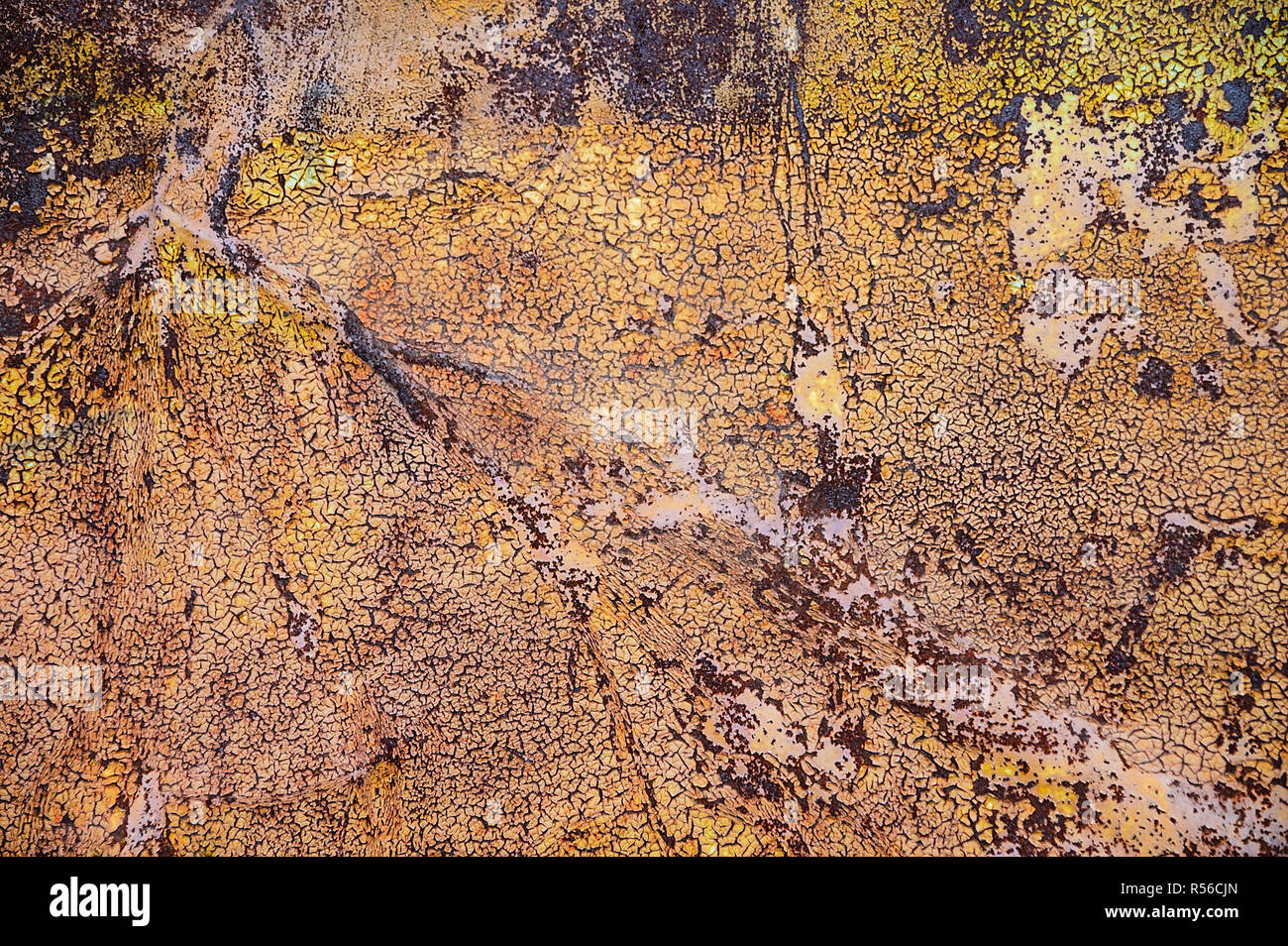 Texture of a rusty shabby iron wall. Close-up Stock Photo - Alamy