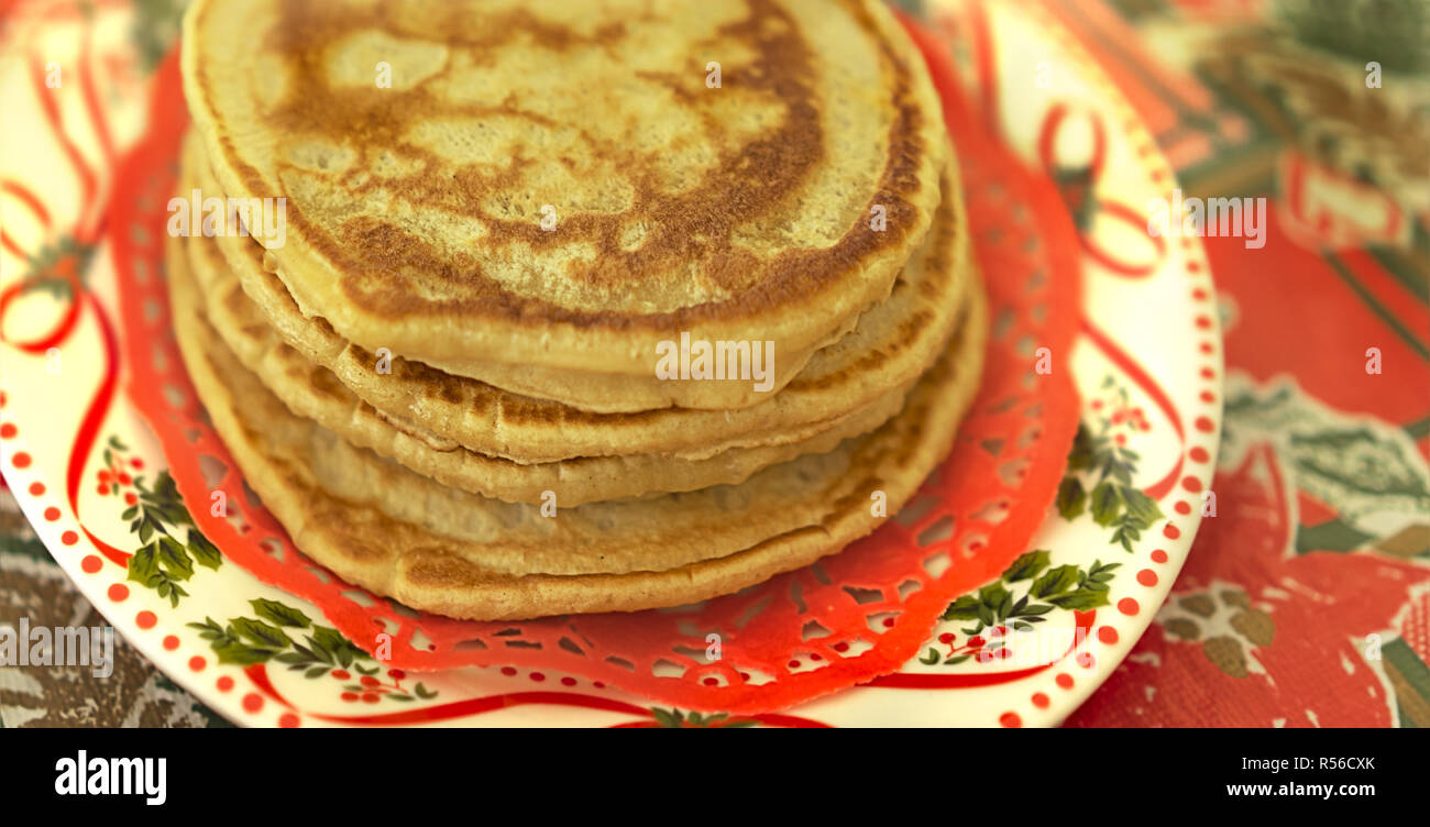 Traditional homemade pancakes Stock Photo - Alamy