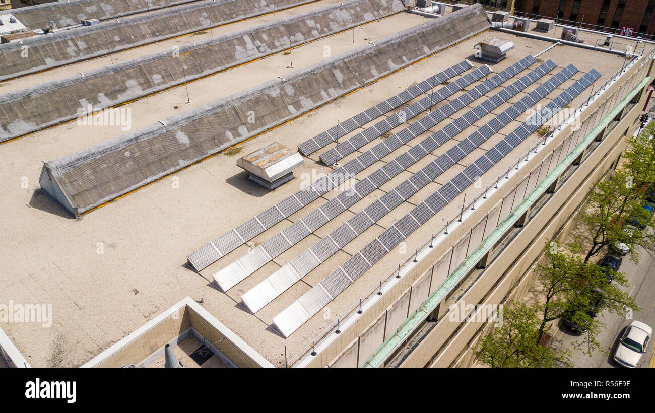 Solar panels on the Campus Center, MSOE University, Milwaukee School of ...