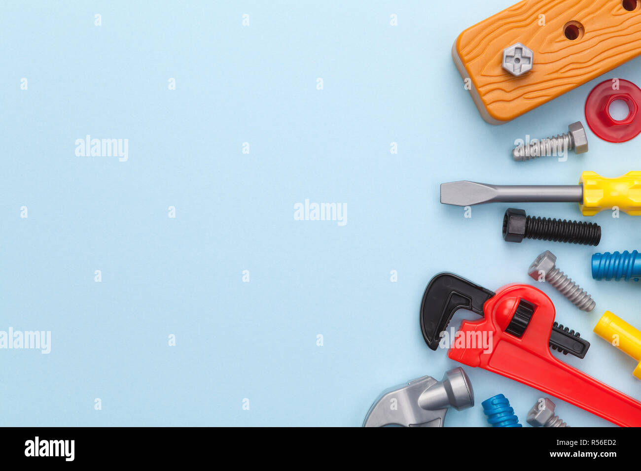 Plastic toy screwdriver tool hi-res stock photography and images - Alamy