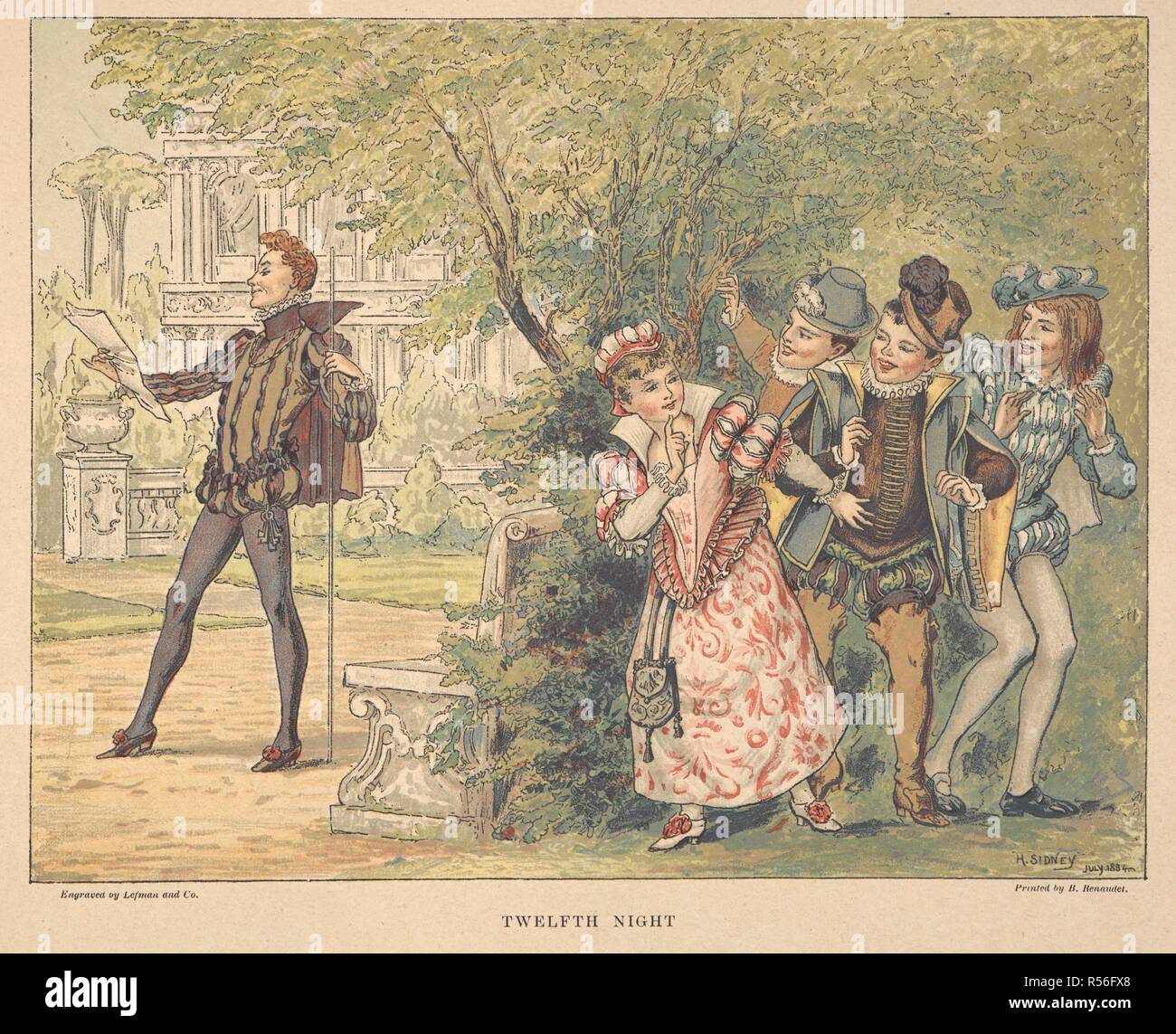 Twelfth night. Scenes from Shakespeare, for the Young. Illustrated by H ...