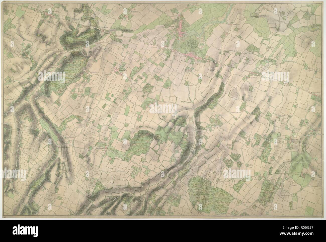 Sittingbourne, Kent. This plan, showing the area around Sittingbourne ...