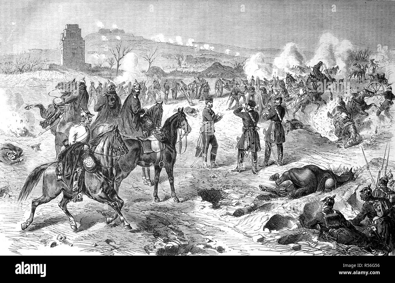 Franco prussian war 1870 1871 prussian artillery hi-res stock ...