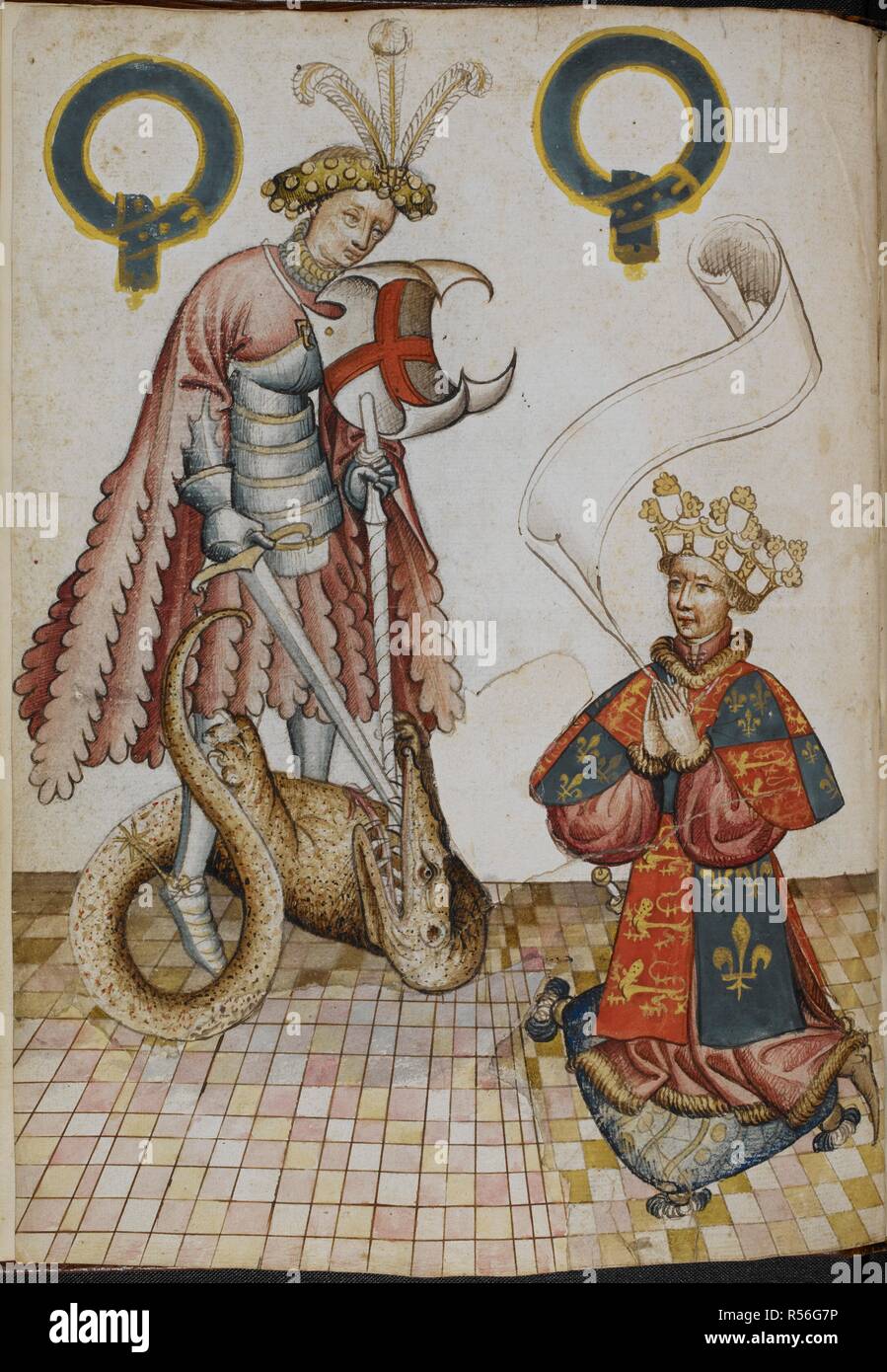 Portrait of Sir William Bruges, a Knight Founder of the Order of the ...