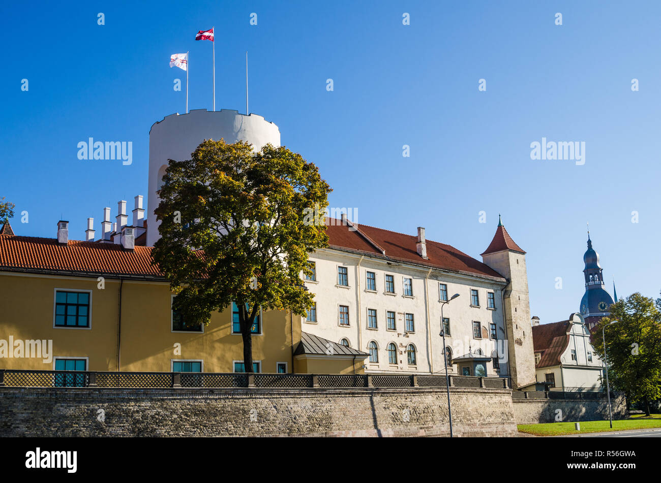 Riga, the presidential palace Stock Photo - Alamy