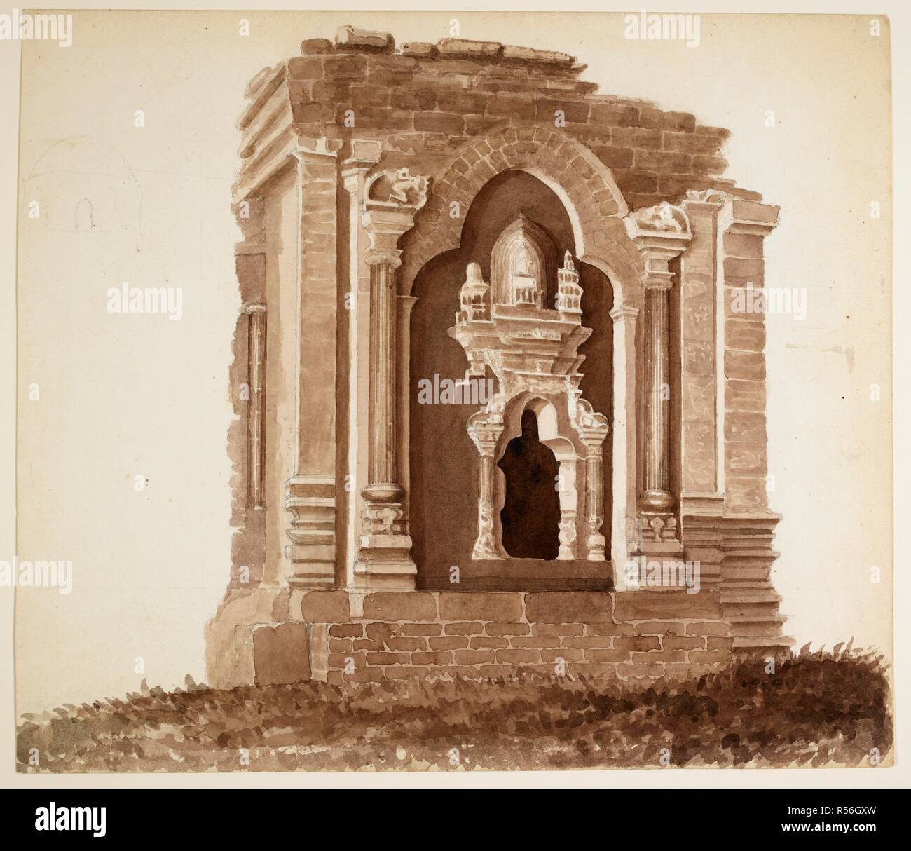 Ruined temple near Pind Dadan Khan. This singular Scytho Greek ruin is ...