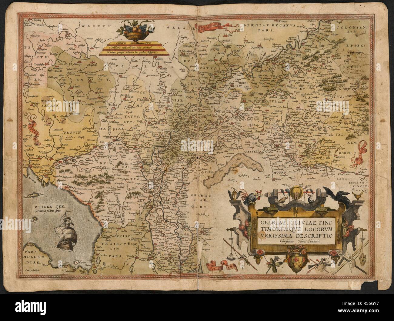 Map of holland 1570 hi-res stock photography and images - Alamy