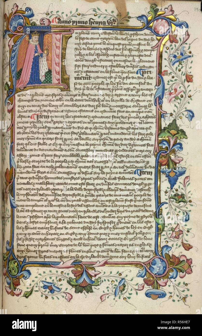 King edward i manuscript hi-res stock photography and images - Alamy