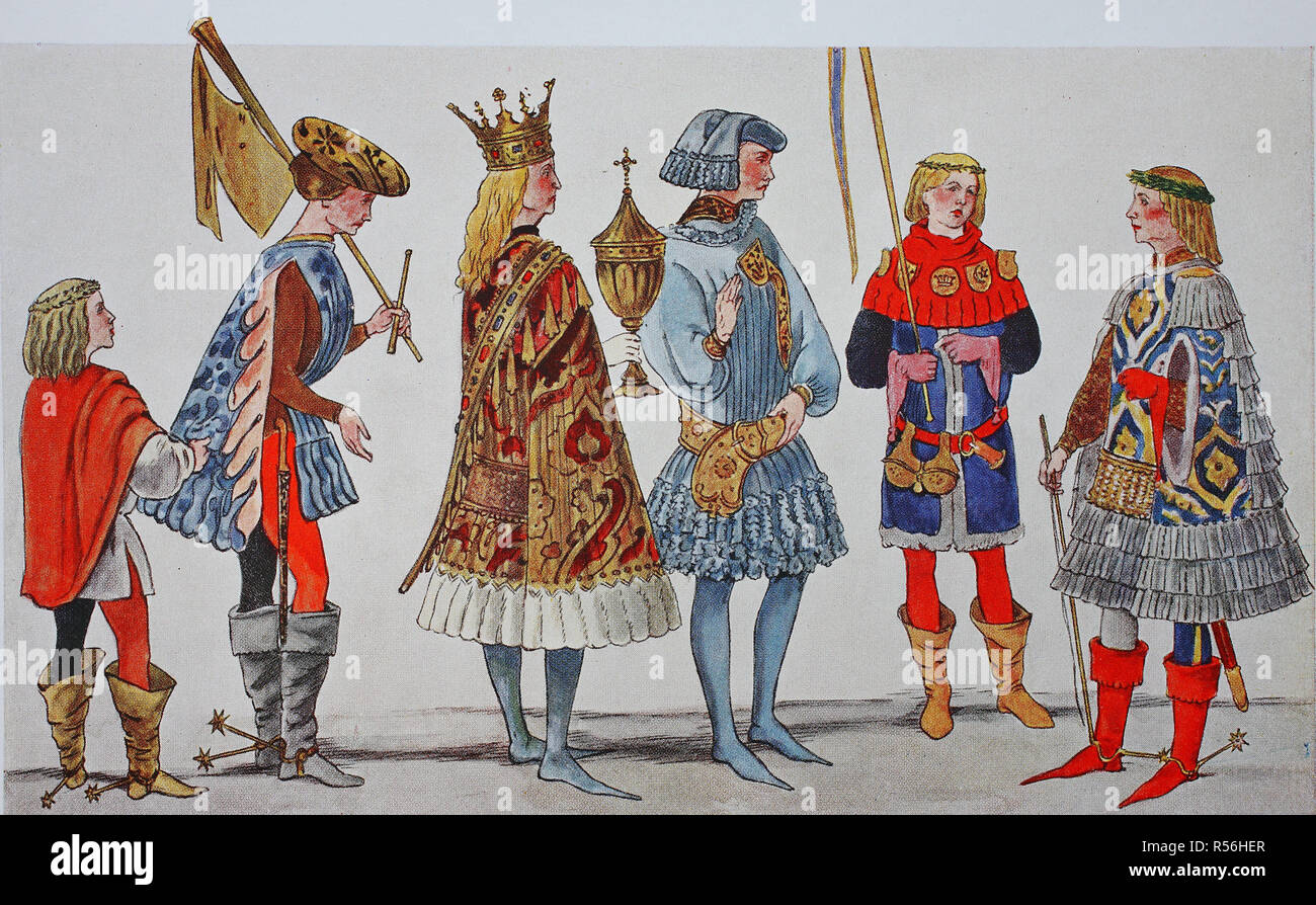 Clothing, fashion in Italy, Upper Italy, Lombard splendor around 1450 ...