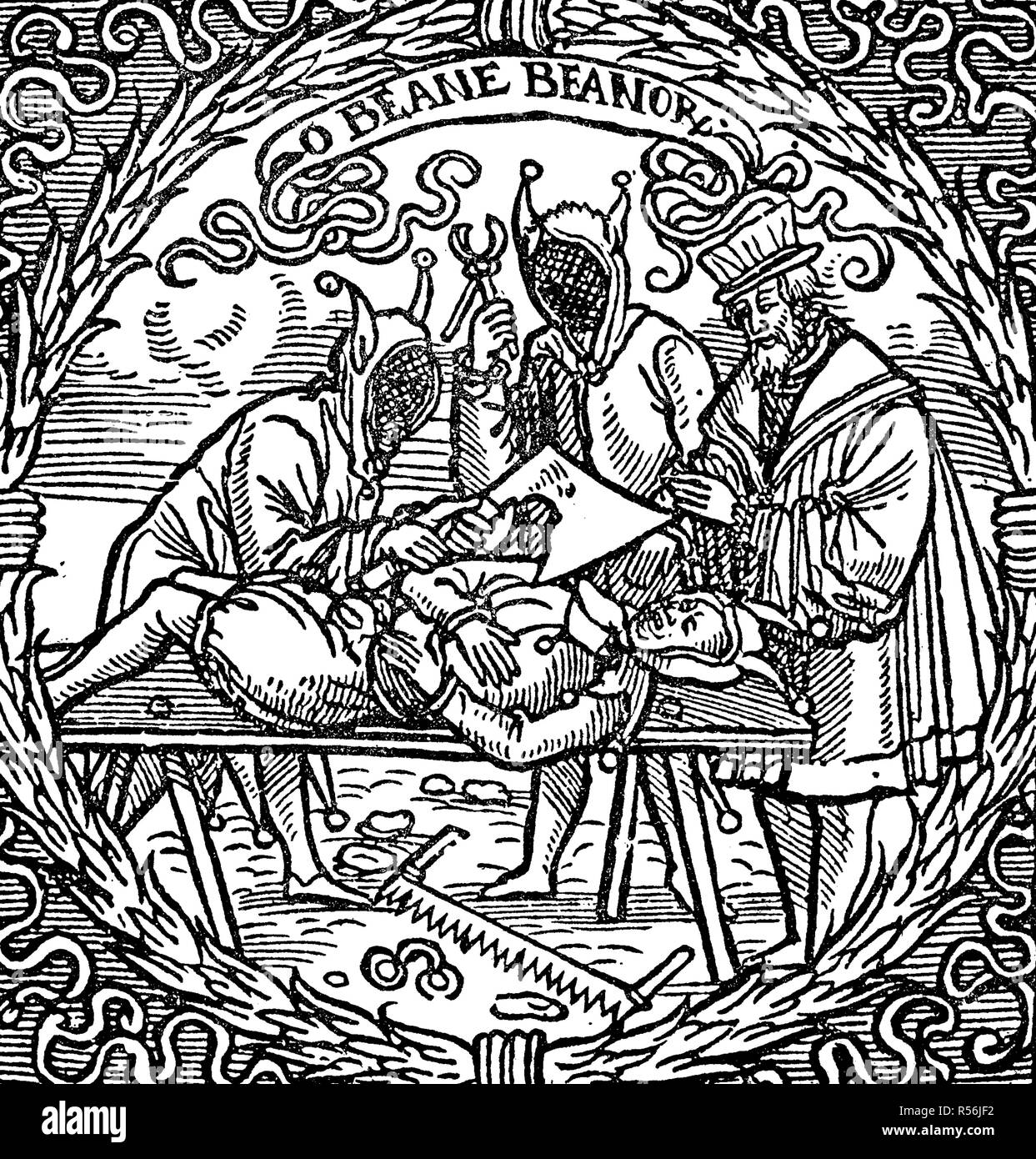 The deposition, depositio cornuum, taking off the horns, a semi ...