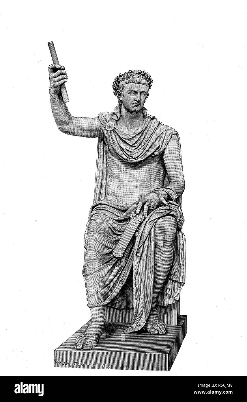 Statue of roman emperor tiberius hi-res stock photography and images ...