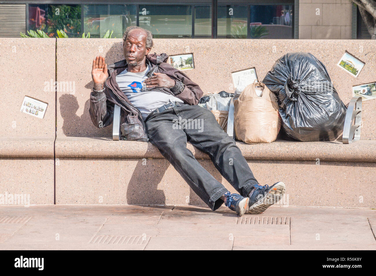 Homeless Person Belongings High Resolution Stock Photography and Images ...
