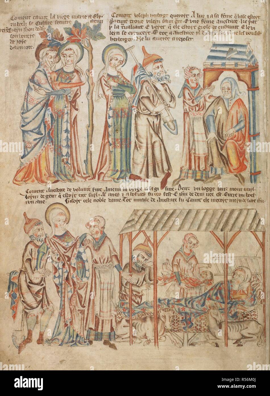 The Visitation; St Joseph and the Virgin Mary at the inn; the Nativity ...