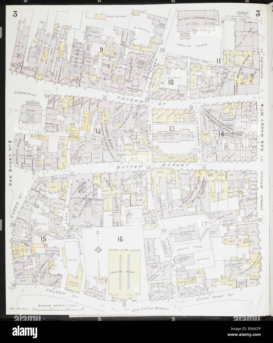 Insurance plan of Ipswich, Suffolk. Insurance plan of Ipswich, Suffolk ...