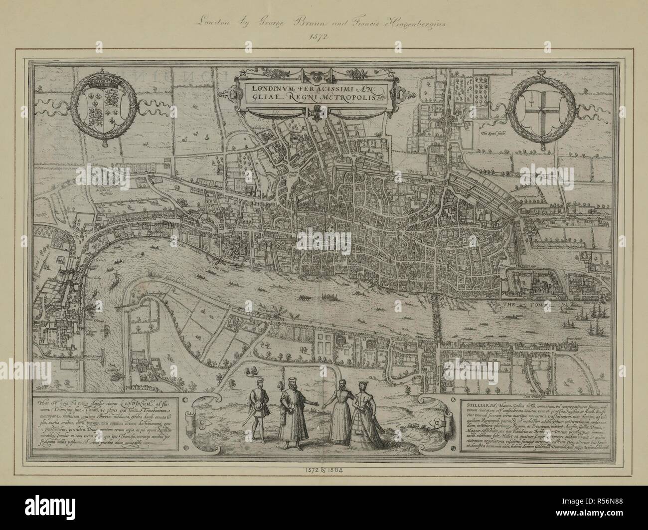 Map Of London 16th Century High Resolution Stock Photography and Images ...