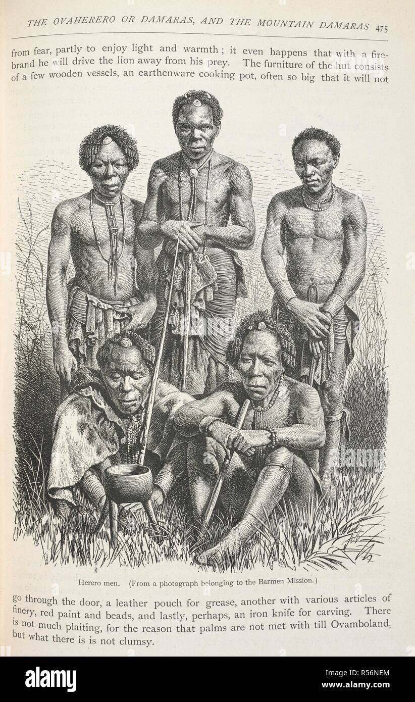 Herero men. The history of mankind / Trans from the second German ...
