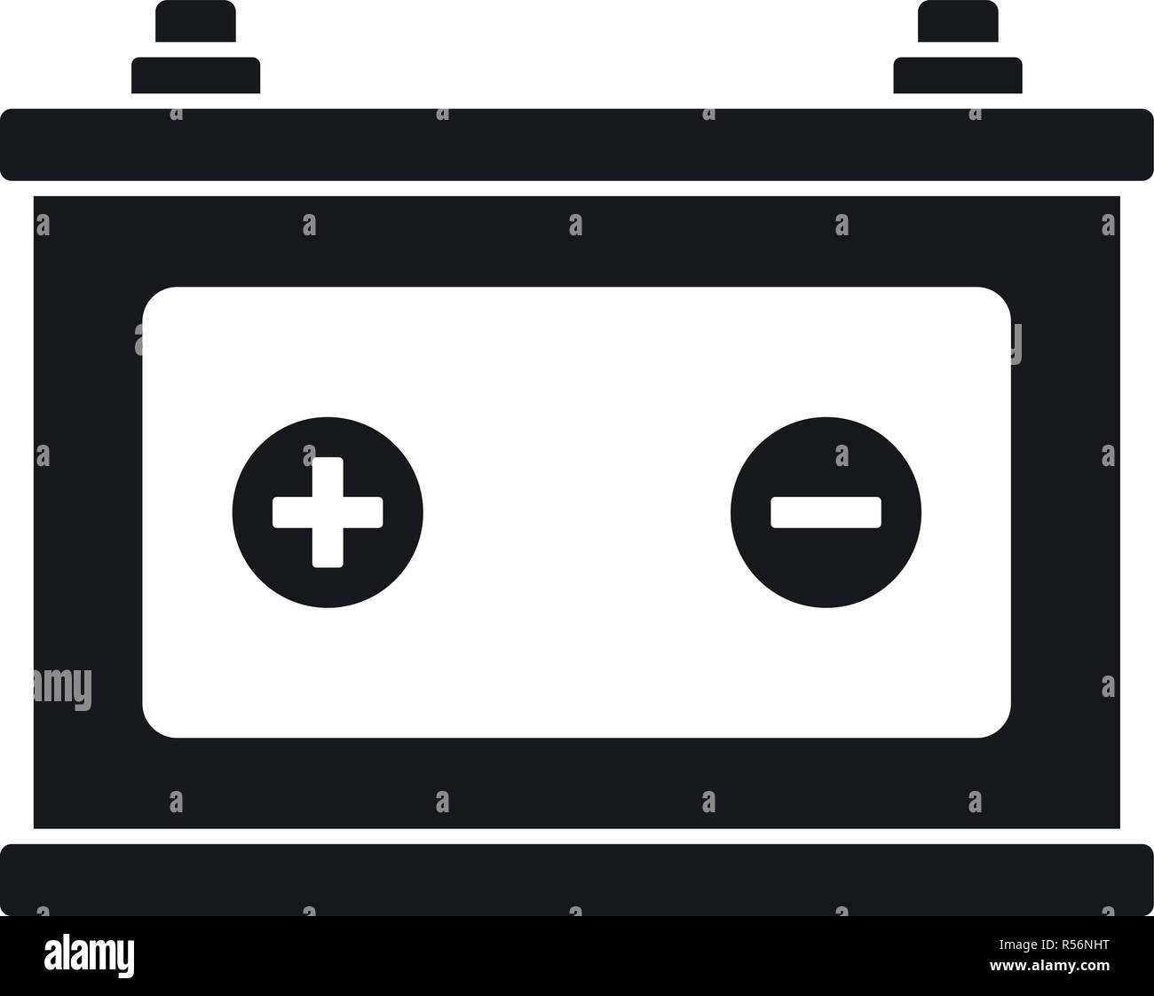 Car battery icon. Simple illustration of car battery vector icon for ...