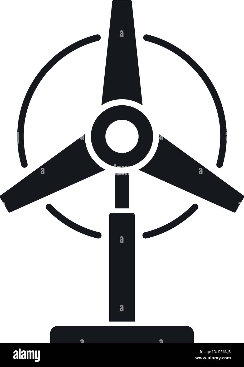 Wind energy plant icon. Simple illustration of wind energy plant vector ...