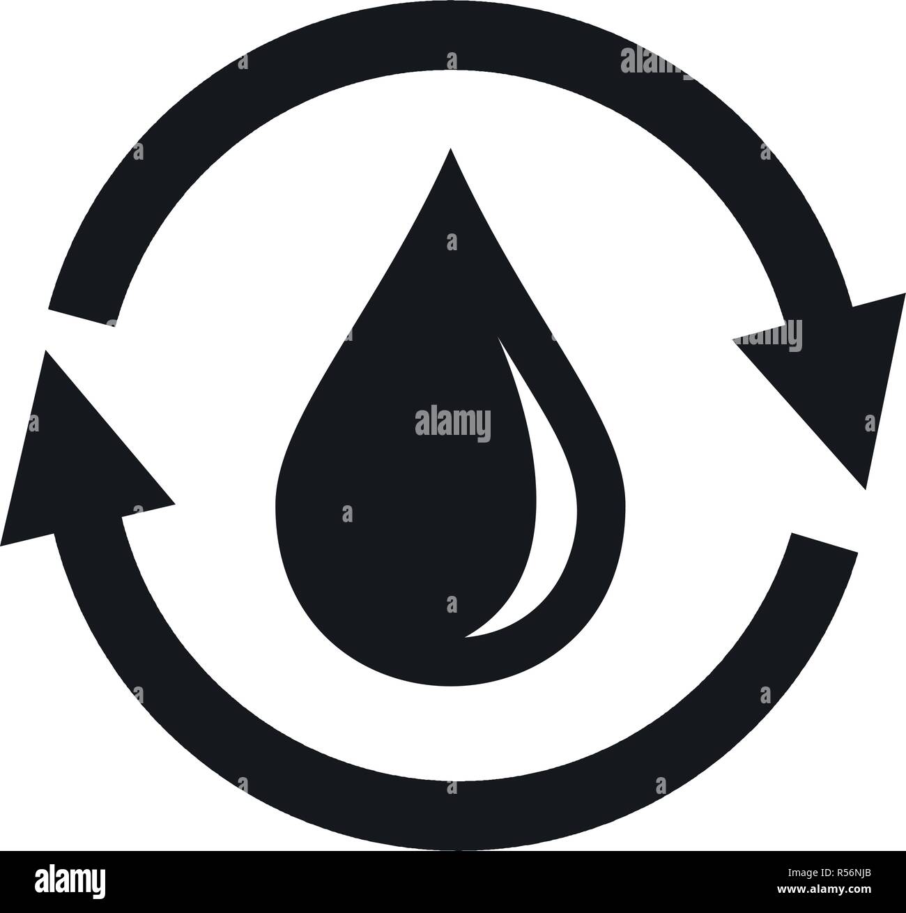 Water saving icon. Simple illustration of water saving vector icon for ...