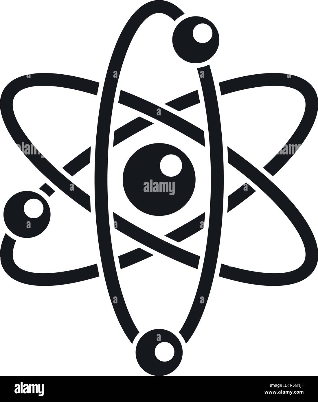 Atom icon. Simple illustration of atom vector icon for web design ...