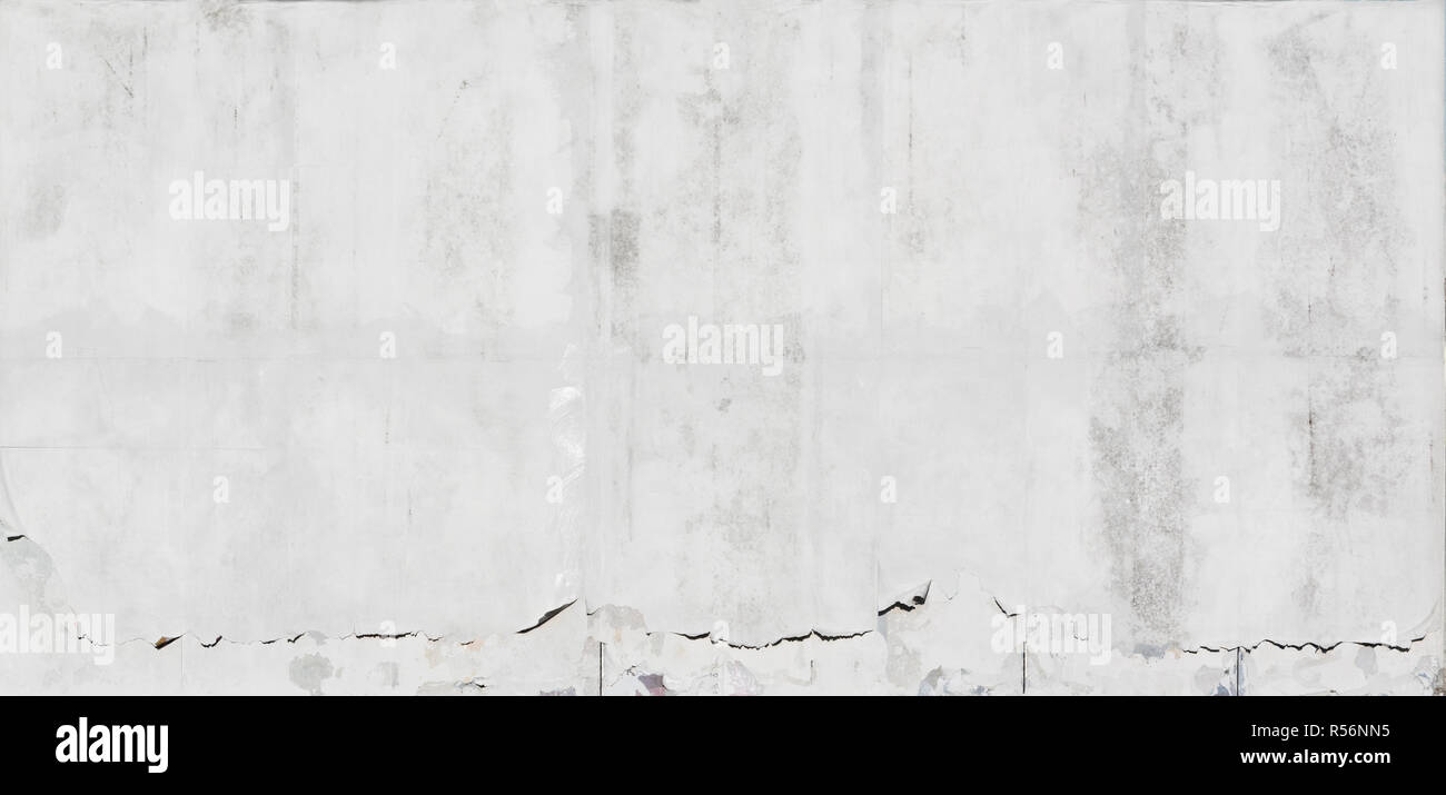 Old dirty and stained texture of blank poster. Paper is peeling off at ...