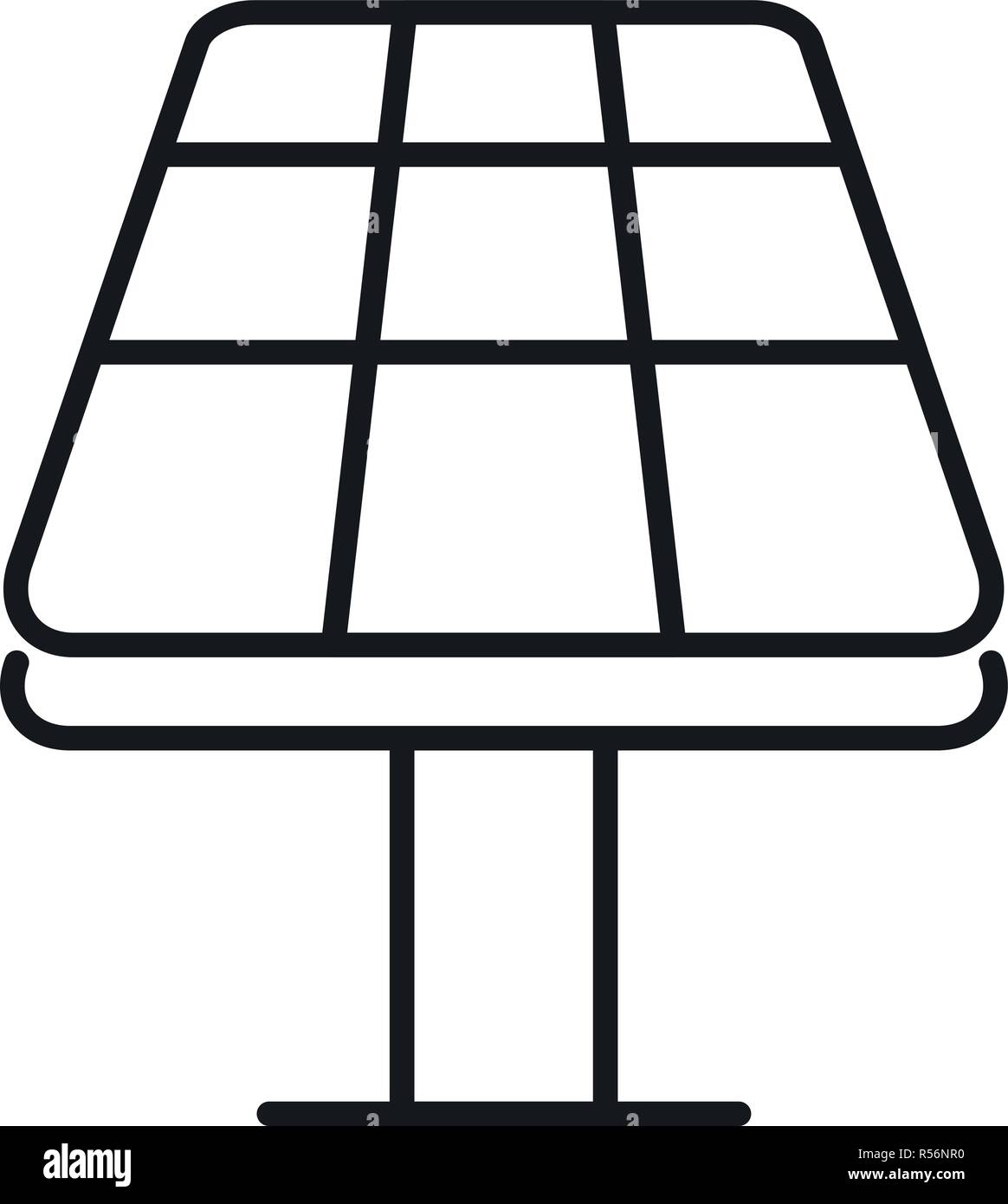 Sun panel icon. Outline illustration of sun panel vector icon for web ...