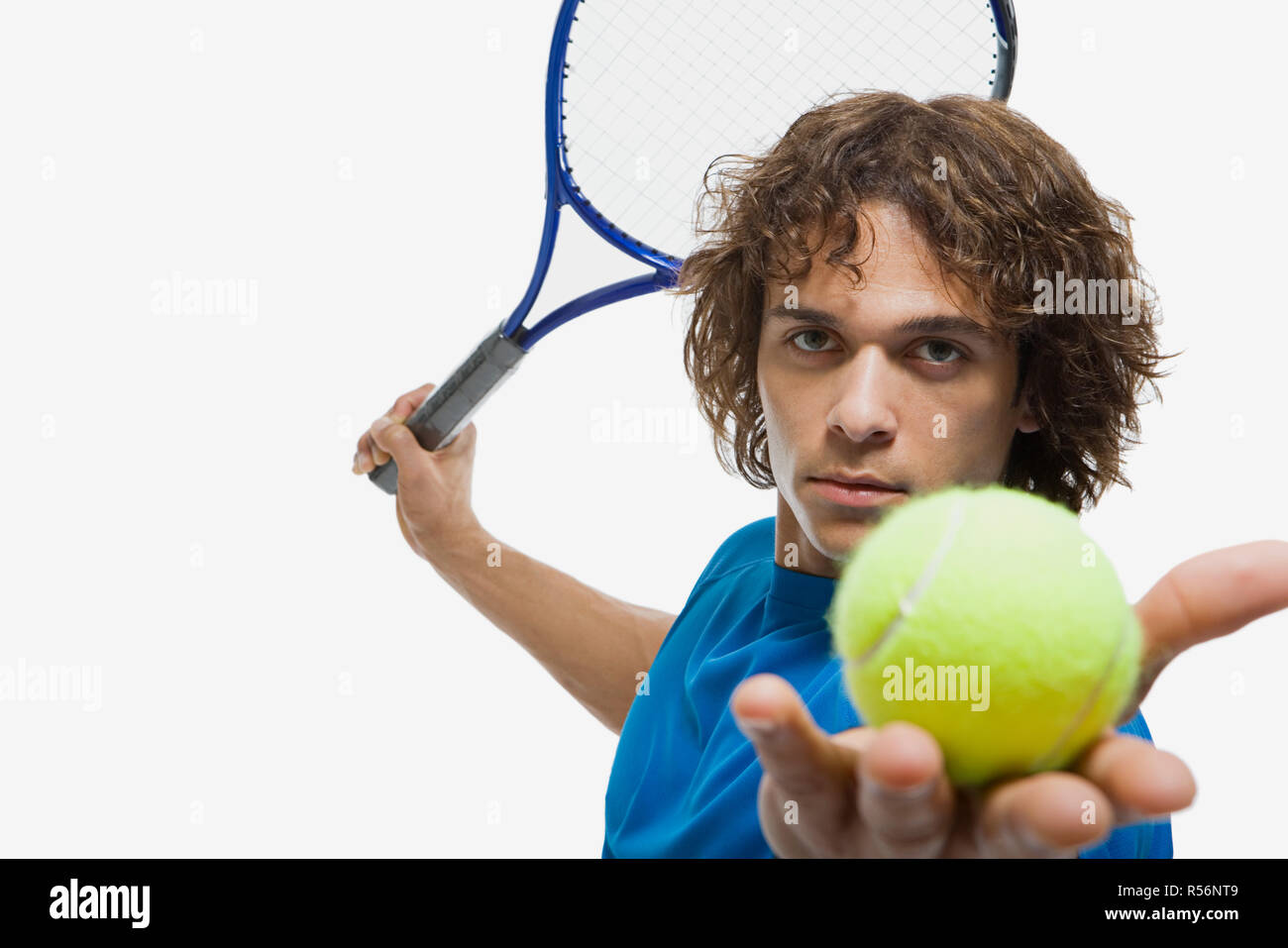 Studio portrait muscular sportsman arms hi-res stock photography and ...