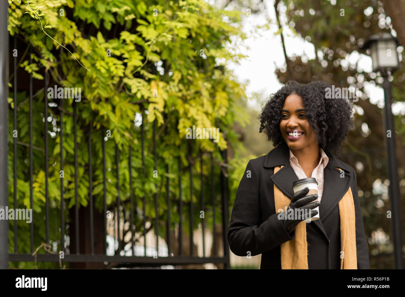 African american people walking outside hi-res stock photography and ...
