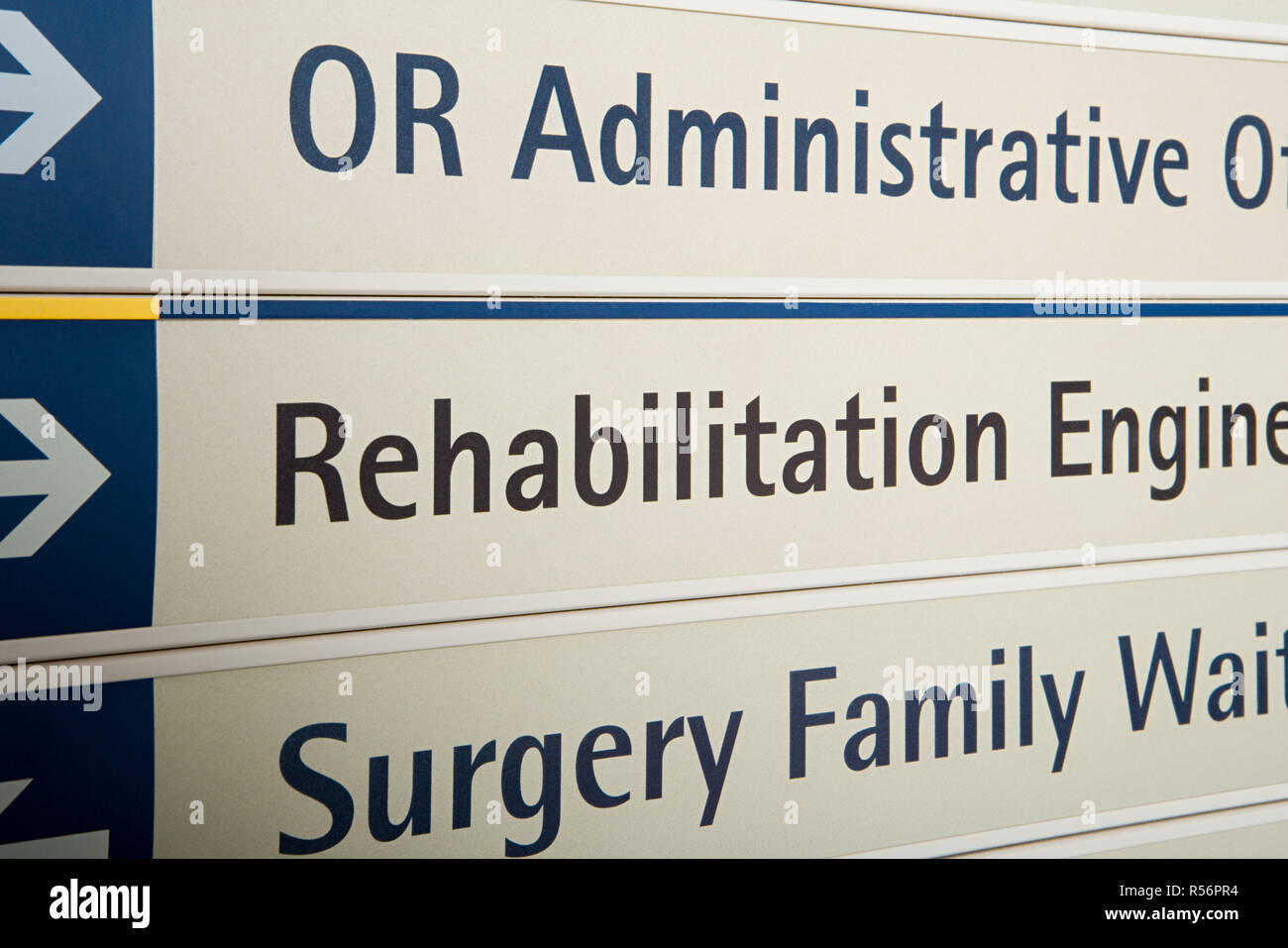 Sign in a hospital Stock Photo - Alamy