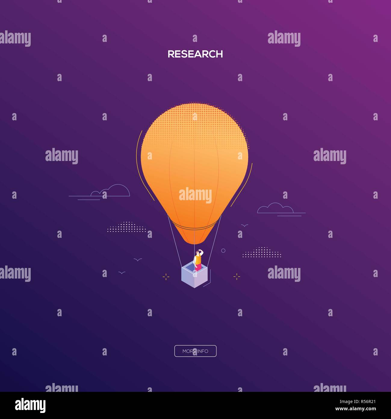 Business research - modern isometric vector web banner Stock Vector ... Business research - modern isometric vector web banner Stock Vector ...