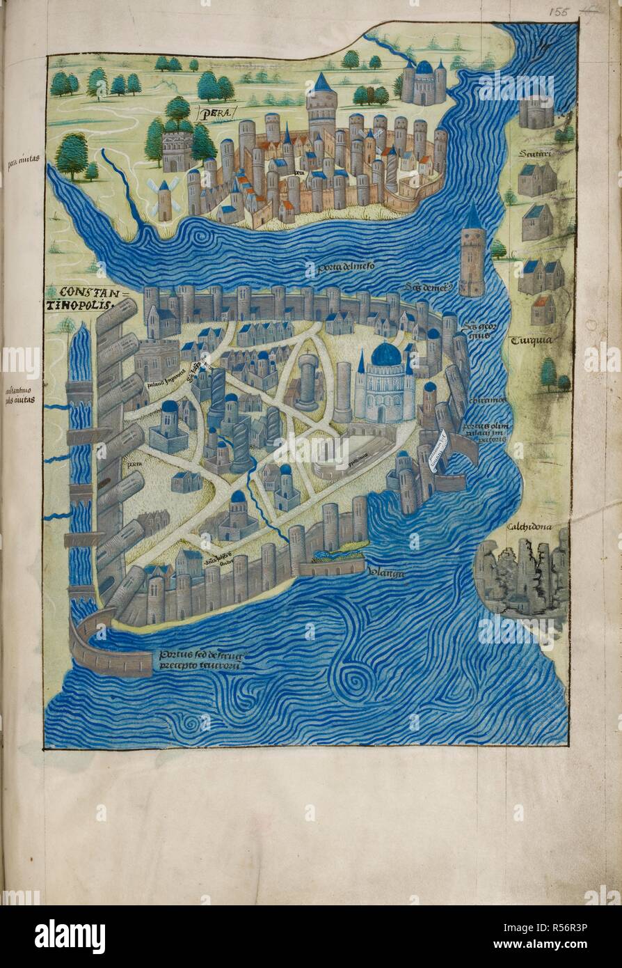 Map of constantinople 15th century hi-res stock photography and images ...