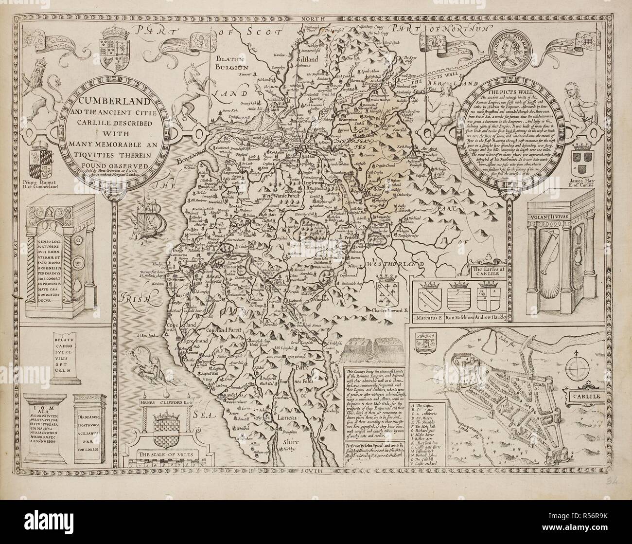Map of Cumberland. A collection of 37 Maps of the counties of England ...