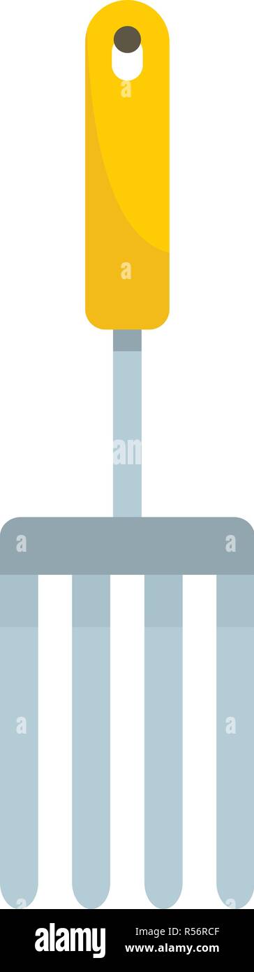 Hand rake icon. Flat illustration of hand rake vector icon for web ...