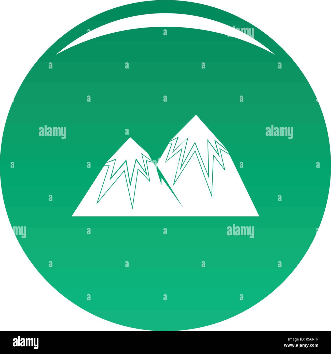 Snow peak icon. Simple illustration of snow peak vector icon for any ...