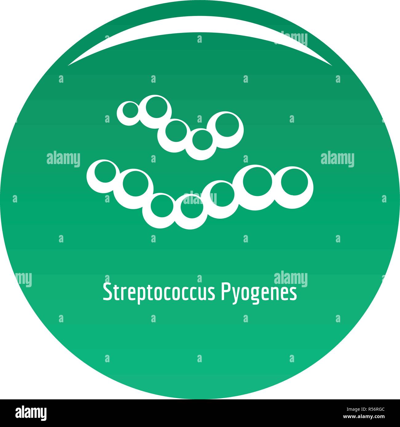 Streptococcus pyogenes icon. Simple illustration of streptococcus ...