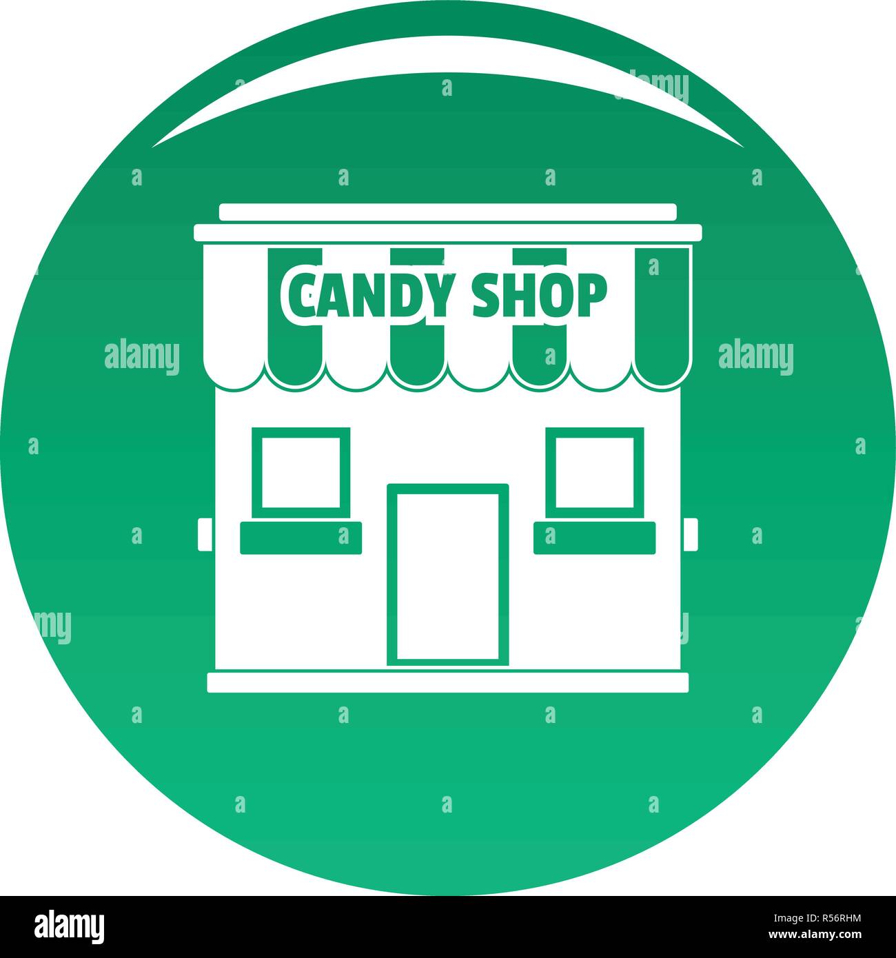 Candy shop icon. Simple illustration of candy shop vector icon for any ...