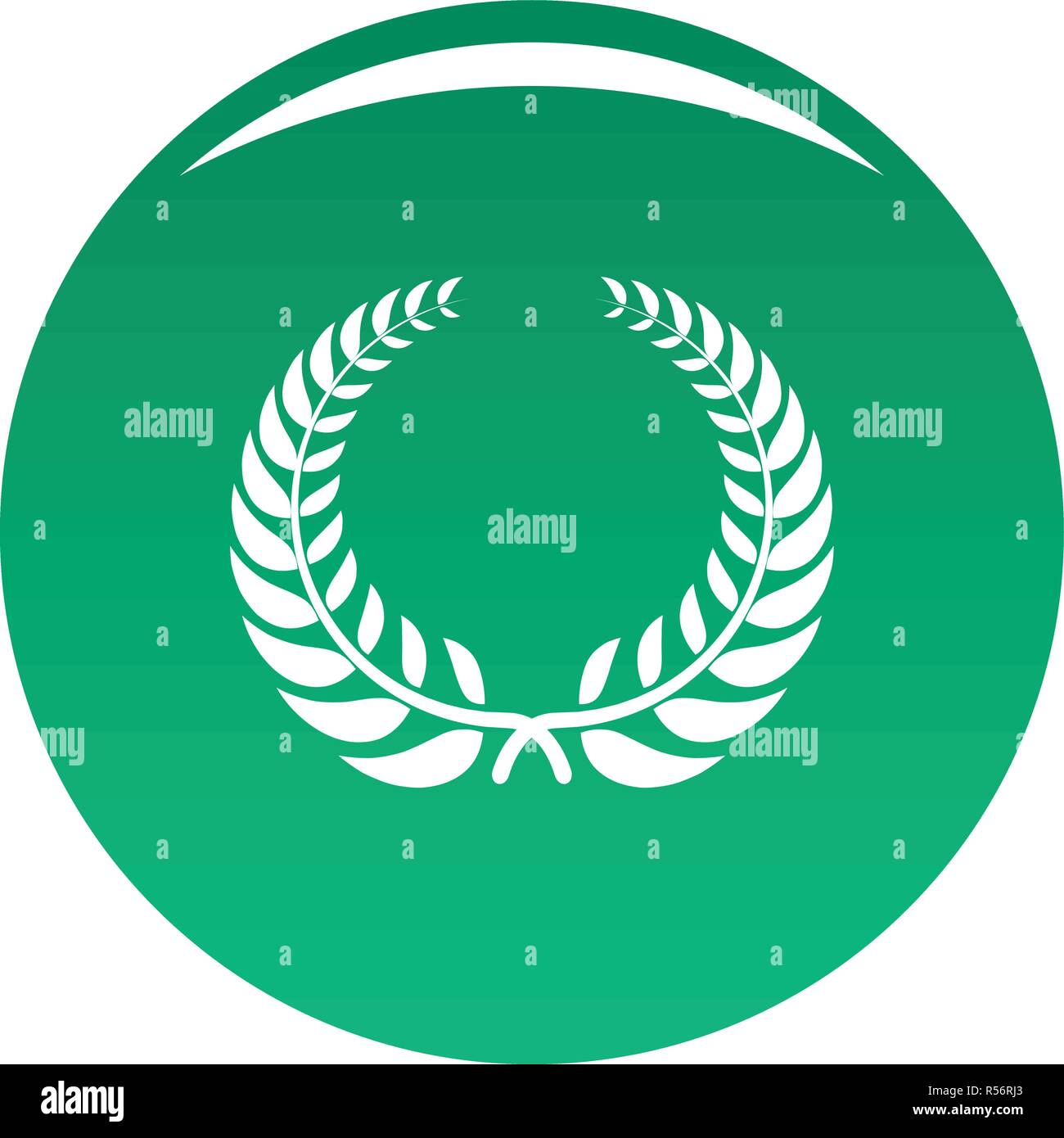 Victory wreath icon. Simple illustration of victory wreath vector icon ...