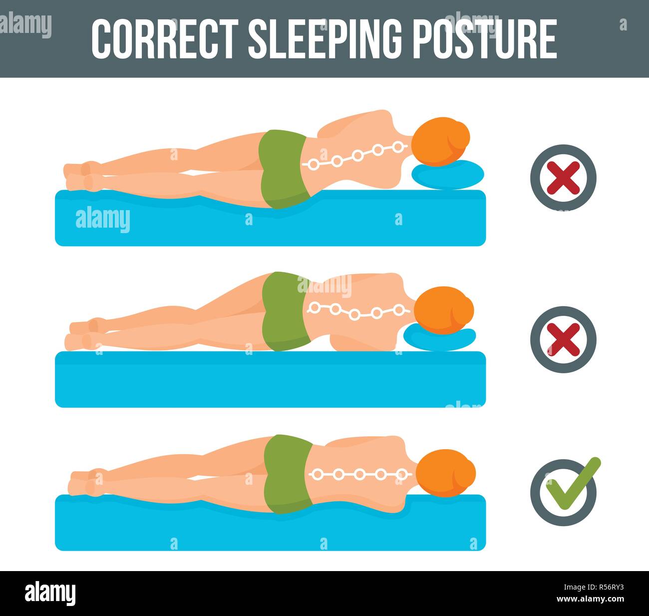 Mattress infographic. Flat illustration of mattress vector infographic ...