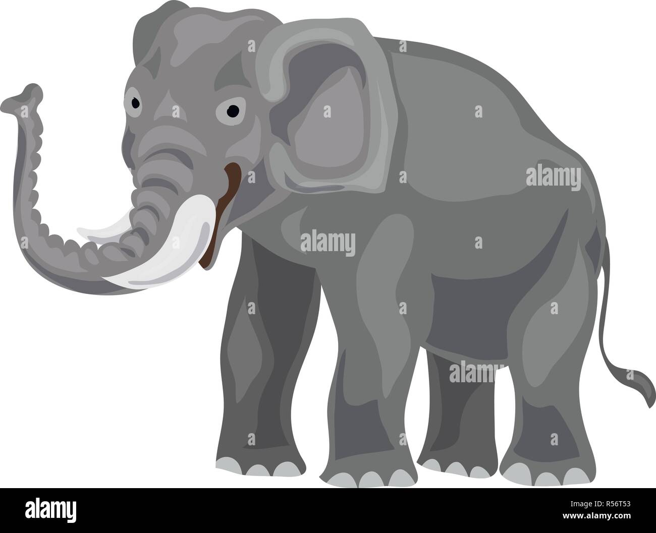 Elephant icon. Cartoon of elephant vector icon for web design isolated ...