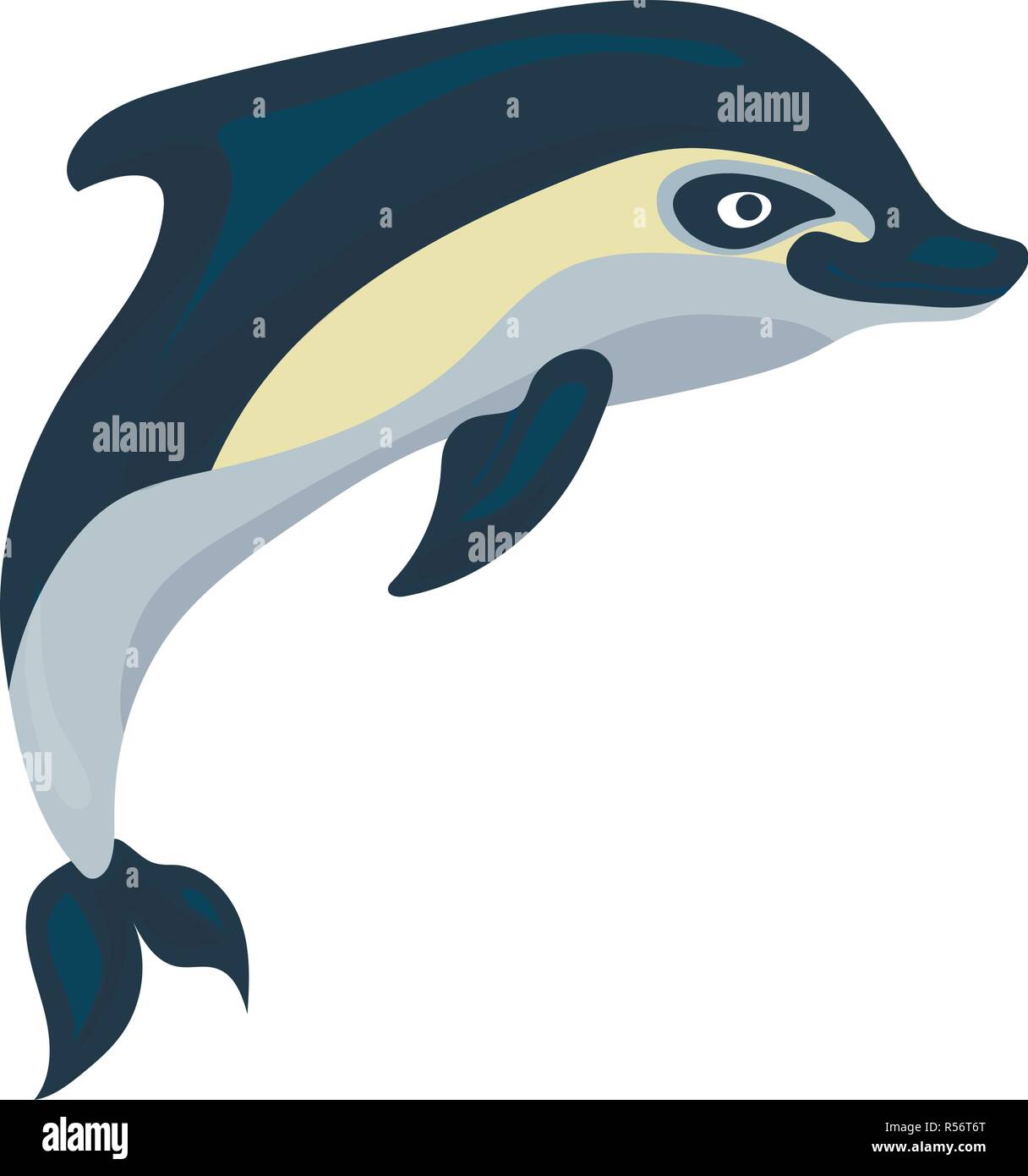 Dolphin icon. Cartoon of dolphin vector icon for web design isolated on ...