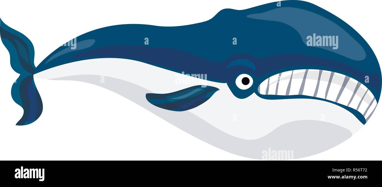 Whale icon. Cartoon of whale vector icon for web design isolated on ...