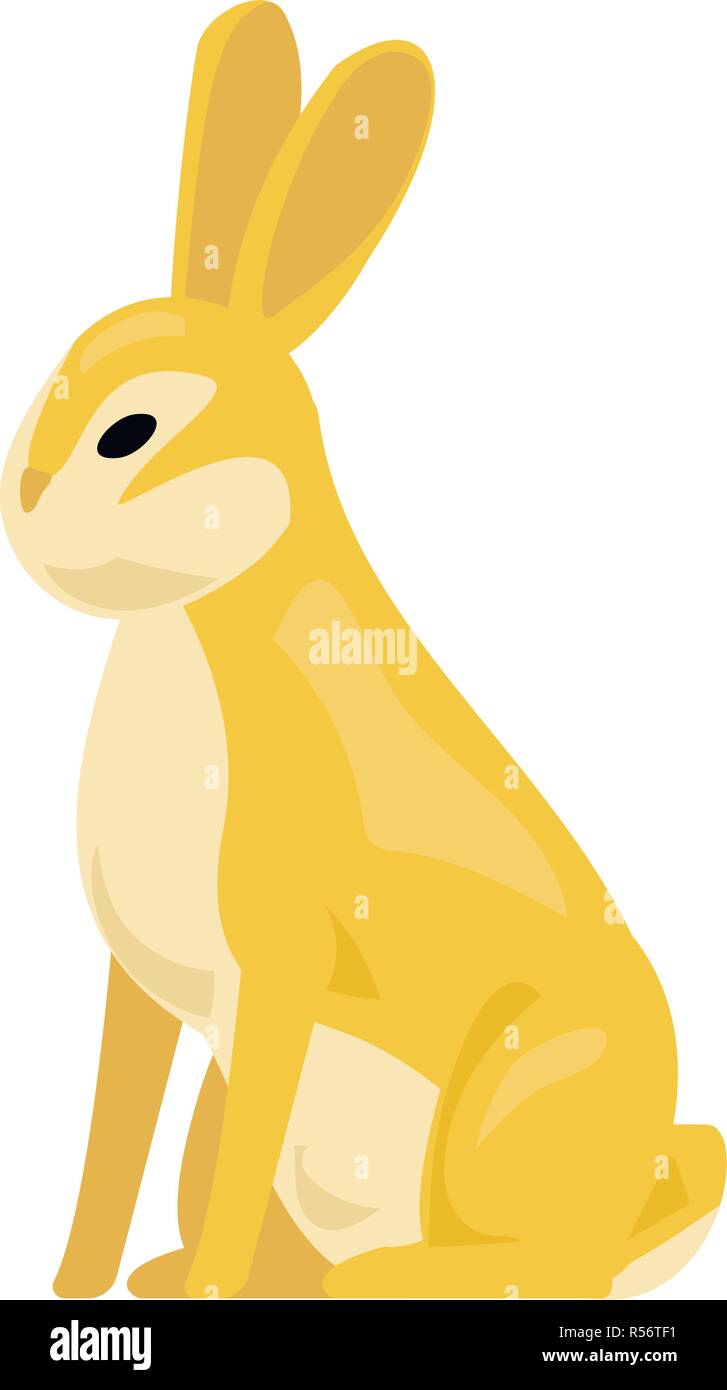 Wild rabbit icon. Cartoon of wild rabbit vector icon for web design ...