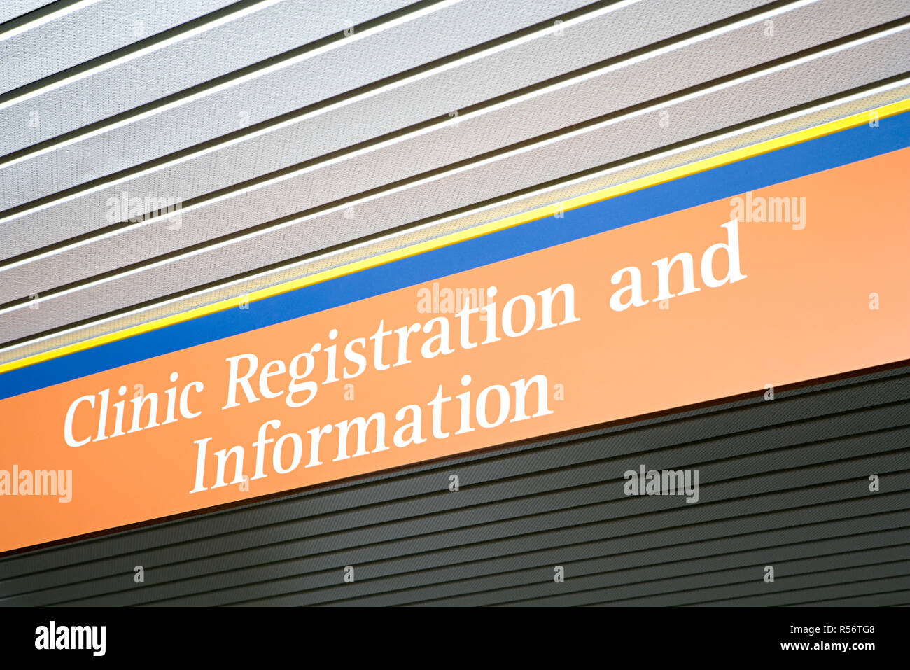 Sign in a clinic Stock Photo - Alamy