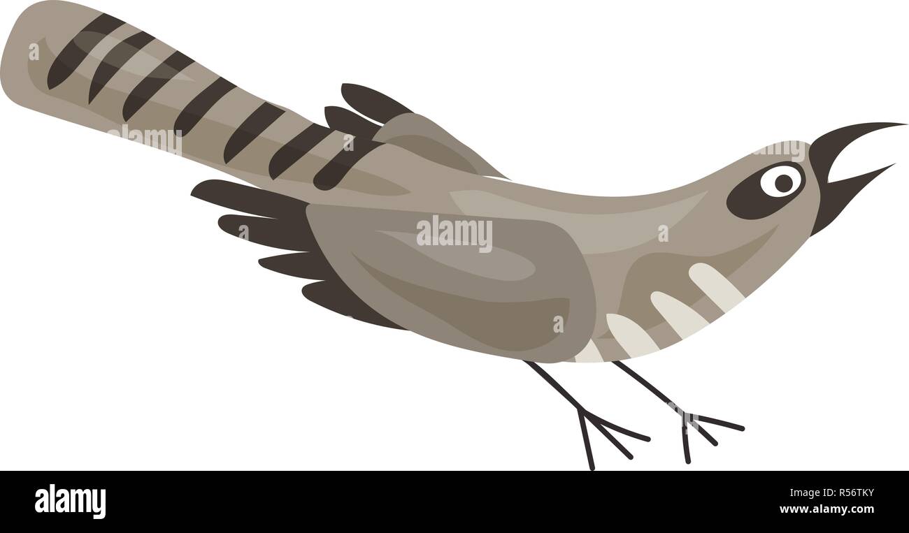 Grey bird icon. Cartoon of grey bird vector icon for web design ...