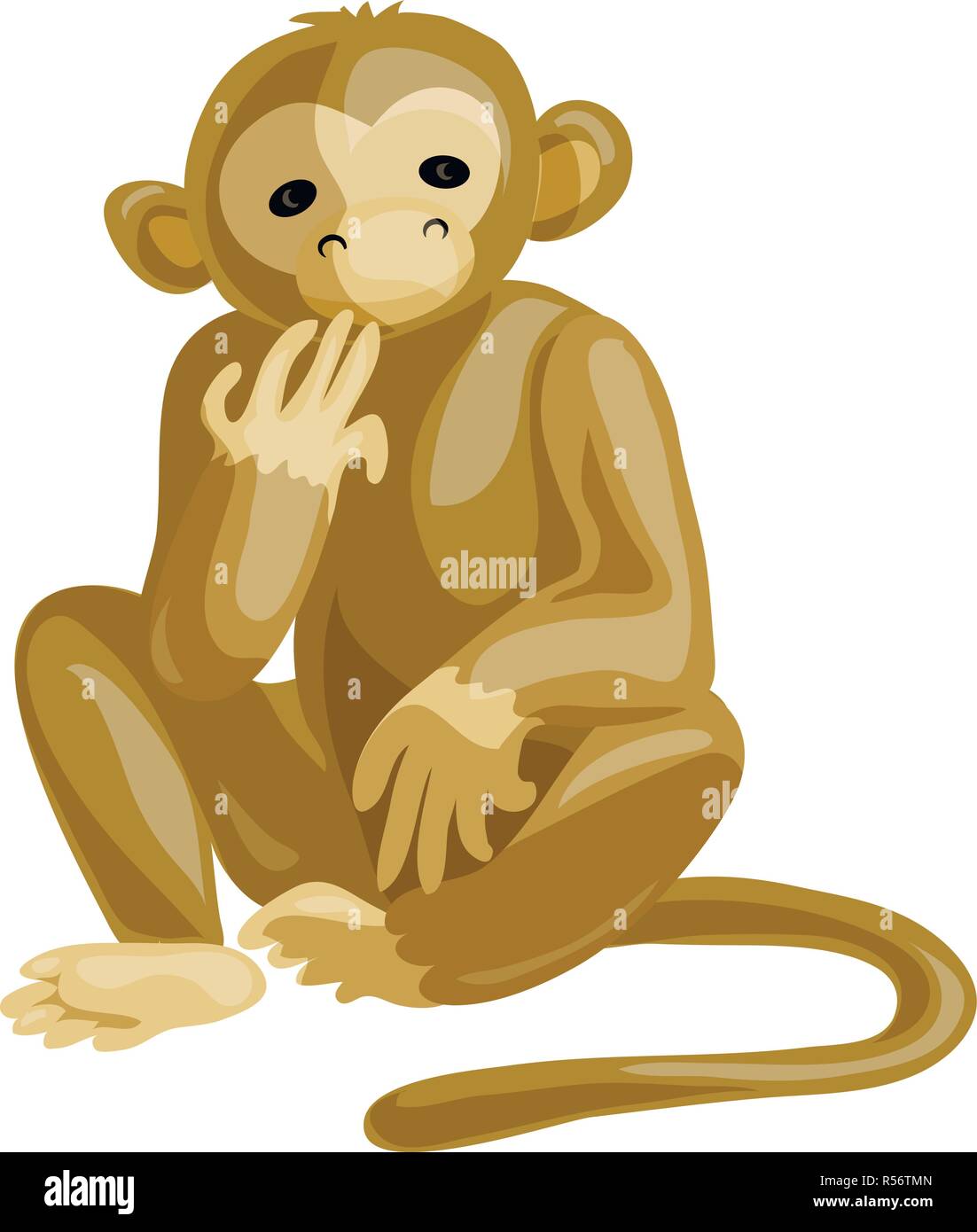 Monkey icon. Cartoon of monkey vector icon for web design isolated on ...