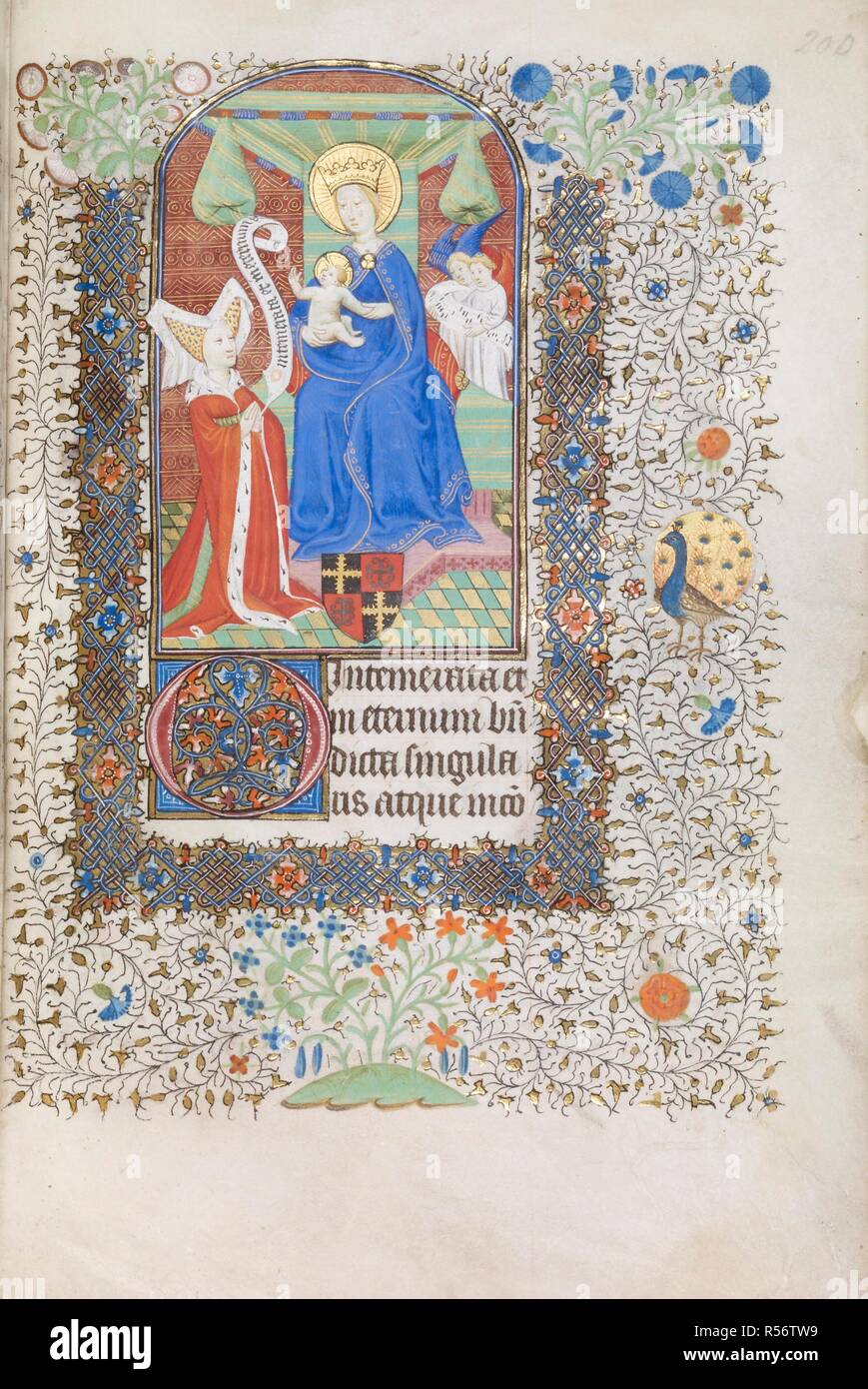 Virgin and Child with patron. Book of Hours. N. France; between 1460 ...