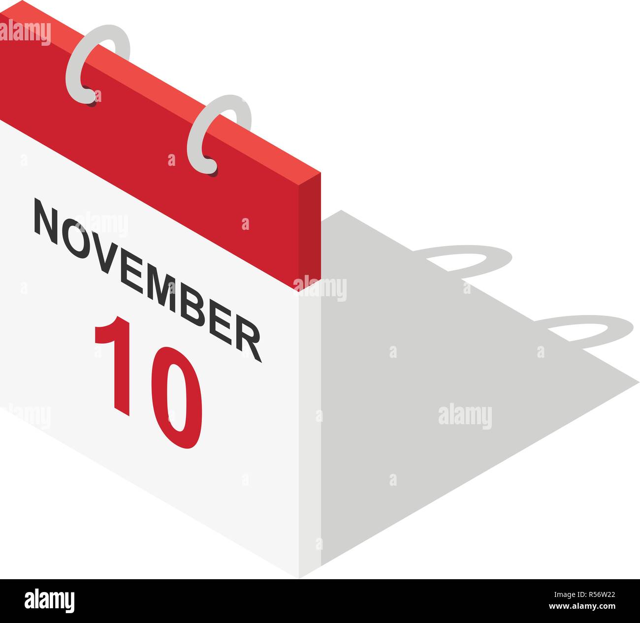 Calendar icon set. Isometric set of calendar vector icons for web ...